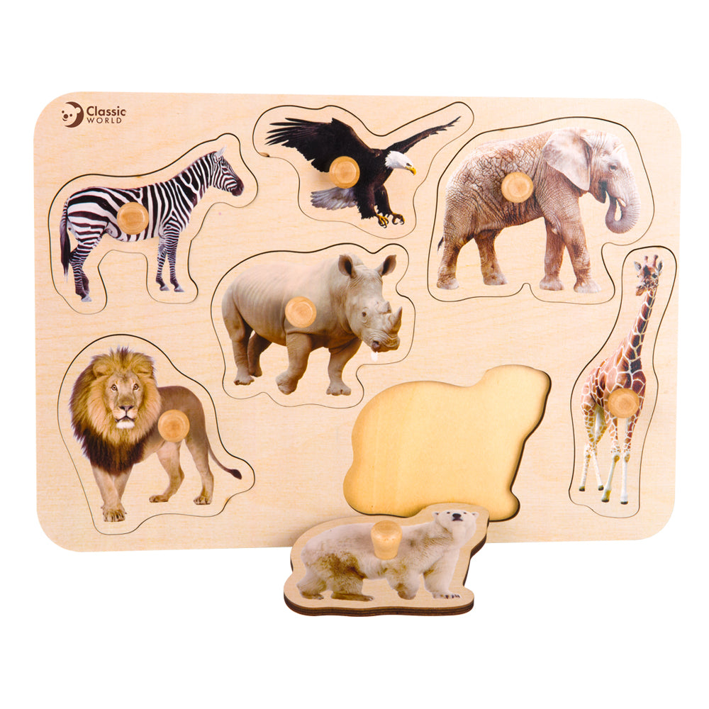 Classic World Wild Animal Puzzle | Educational Toys