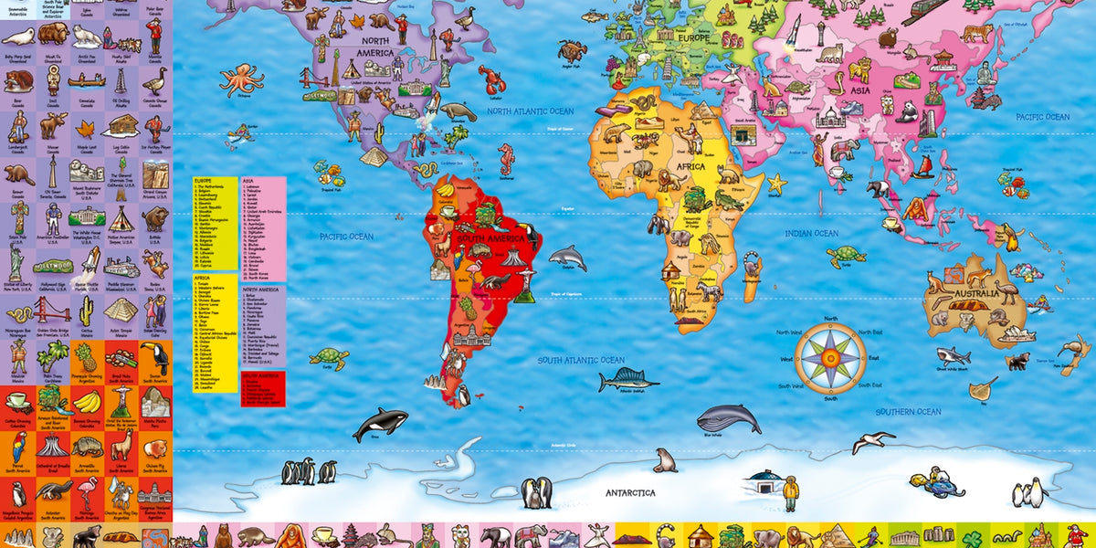 WORLD MAP PUZZLE AND POSTER | Educational Toys