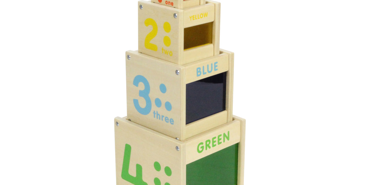 Wooden Colour Discovery Stacking Cubes | Educational Toys
