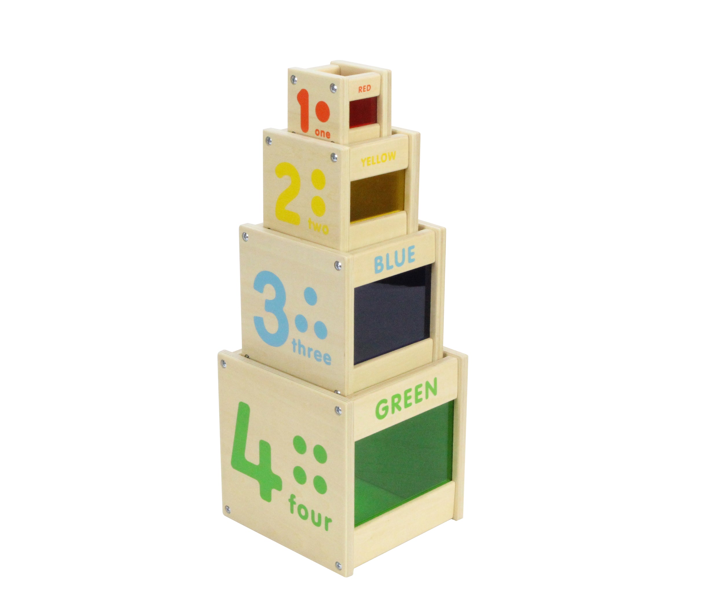 Wooden Colour Discovery Stacking Cubes | Educational Toys