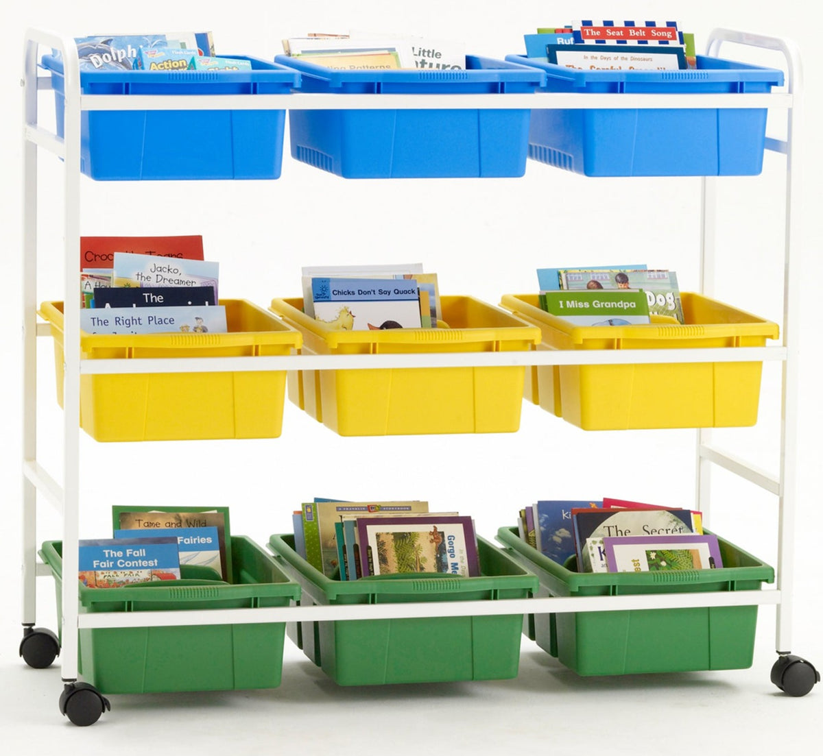 Multipurpose Cart + 9 Divided Tubs | Educational Toys