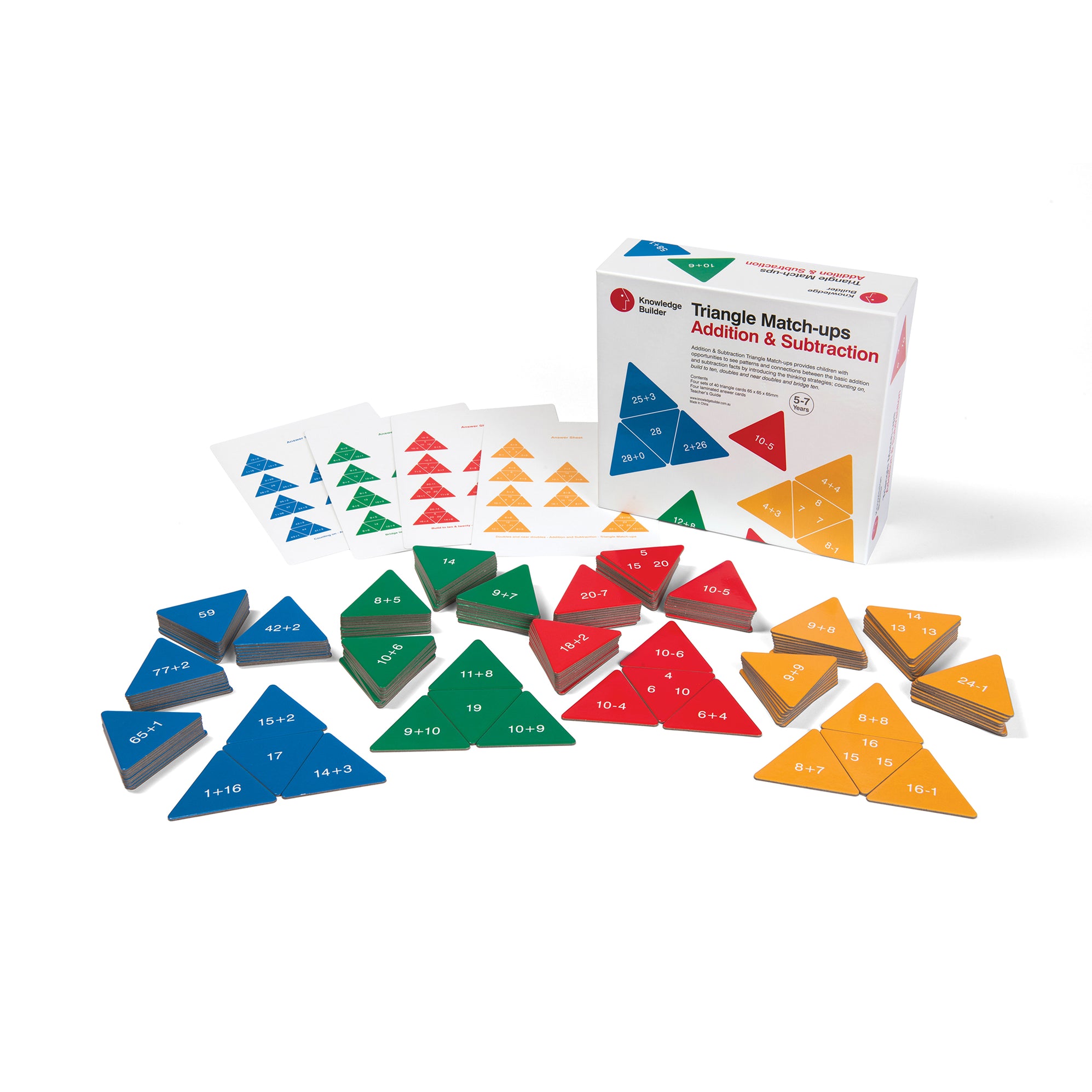 Triangle Match Ups - Add and Subtract Game |Educational Toys